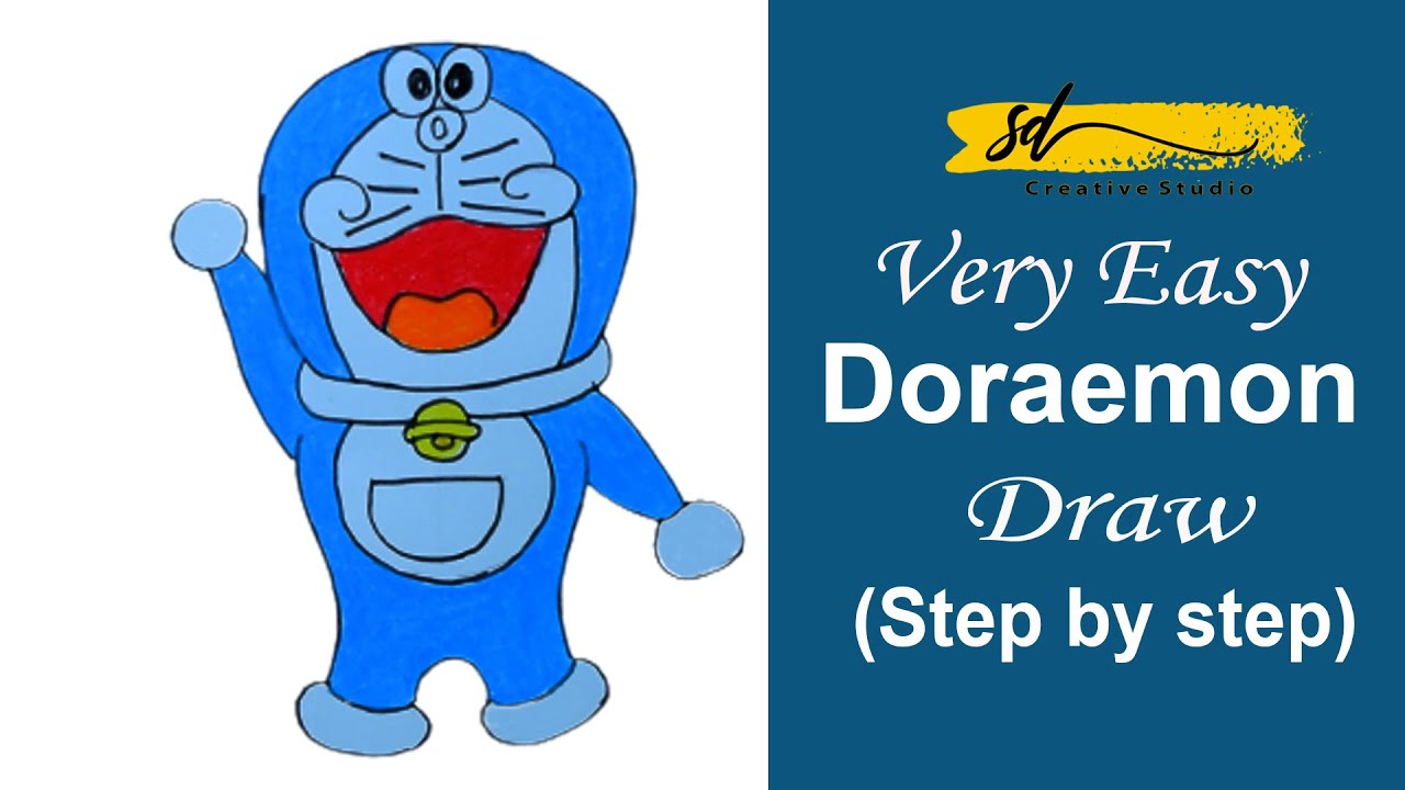 How to Draw Doraemon step by step || Easy Drawing for Children ...