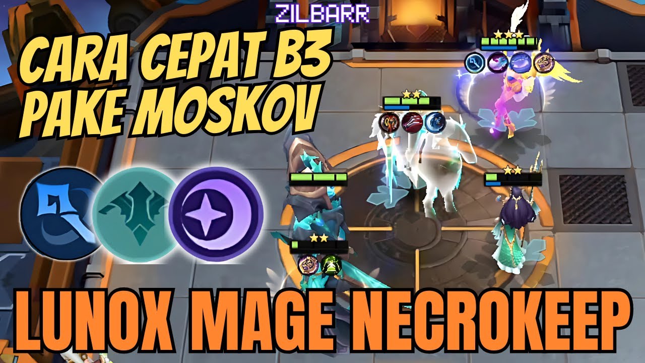 LUNOX MAGE NECROKEEP STARGAZER! COMMANDER MOSKOV MAGIC CHESS GO GO ...