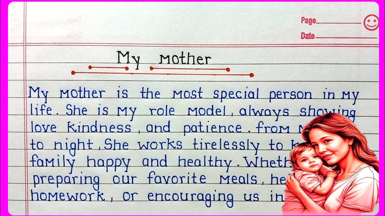 My mother essay in english।essay on my mother in english।my mother ...