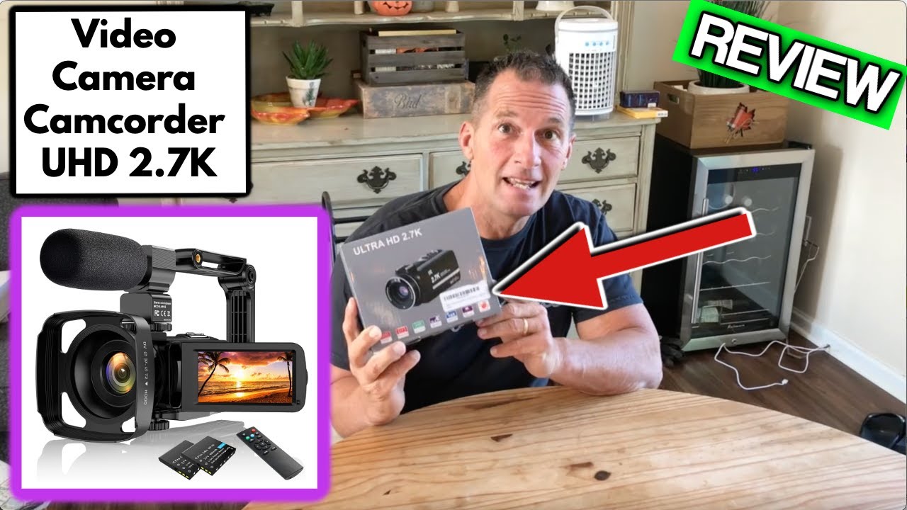 Video Camera Camcorder UHD 2 7K 30FPS 36MP IR Night Version Vlogging ...