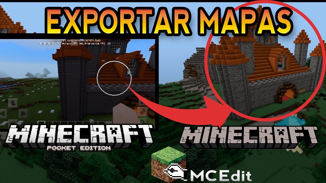 EXPORTAR MAPA MINECRAFT PE MCPE A MINECRAFT PC COPIAR MAPA MCPE A ...
