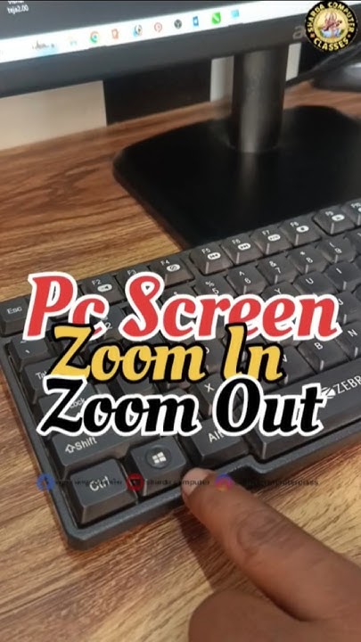 How to Zoom In and Zoom Out PC Screen | Windows Shortcut Keys - YouTube