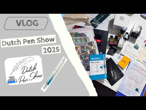 Vlog 🖋️ Dutch Pen Show 2025 and days in Haarlem ❤️🤍💙 🖋️ Ink Workshop with Diamine Ink Studio