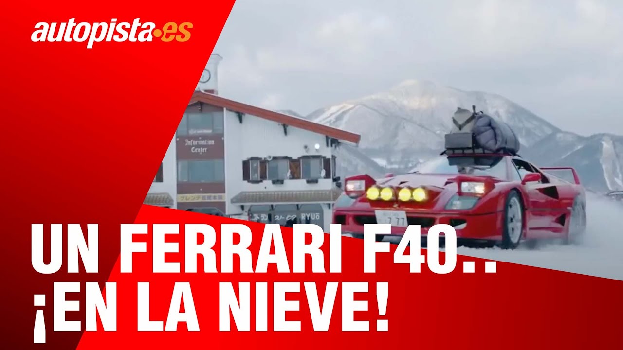 Un Ferrari F40... ¡en la nieve! - YouTube