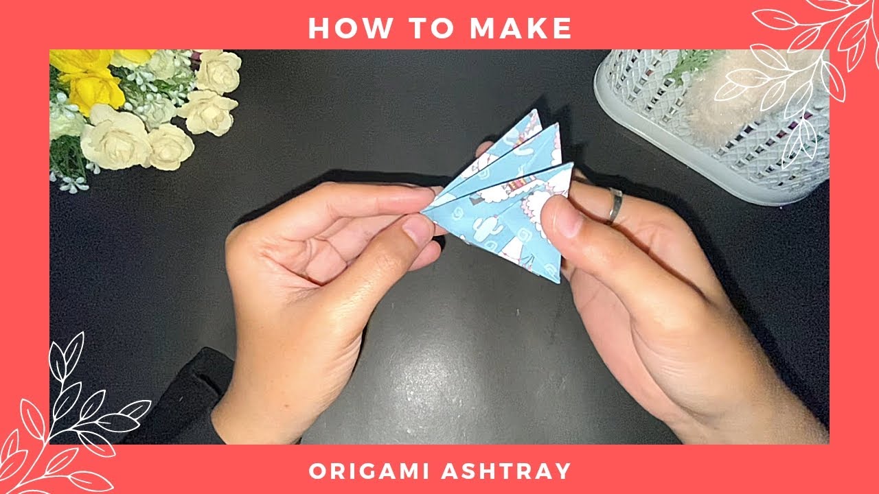 How To Make Paper Bowl easy | Origami Paper Ashtray | Origami Paper ...