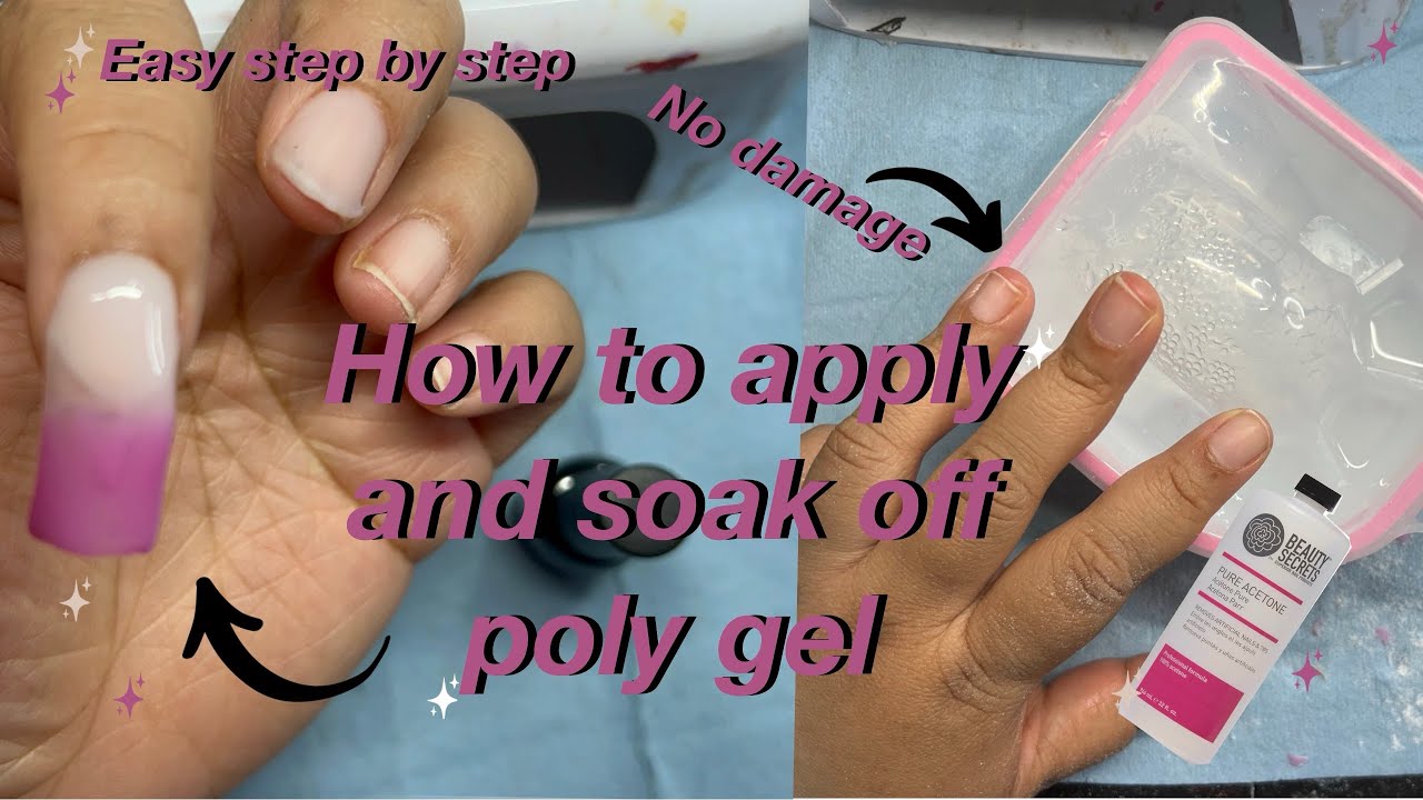 How to apply and remove polygel (acrygel) | How to do polygel nails for ...
