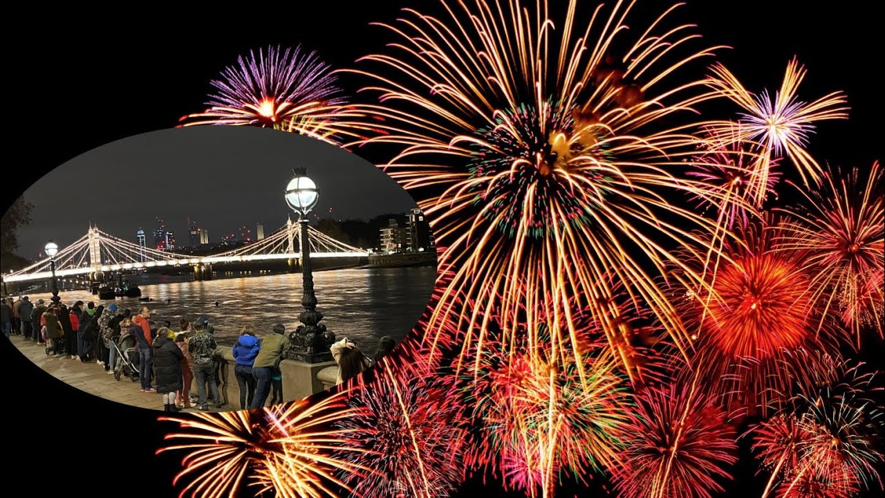 LONDON BONFIRE NIGHT FIREWORKS . - YouTube