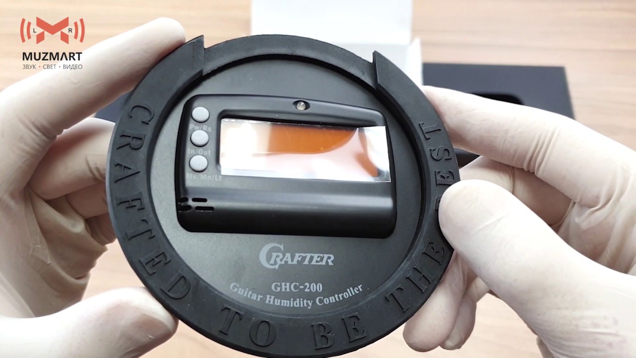 Crafter GHC 200 Увлажнитель для гитары с датчиком влажности - YouTube