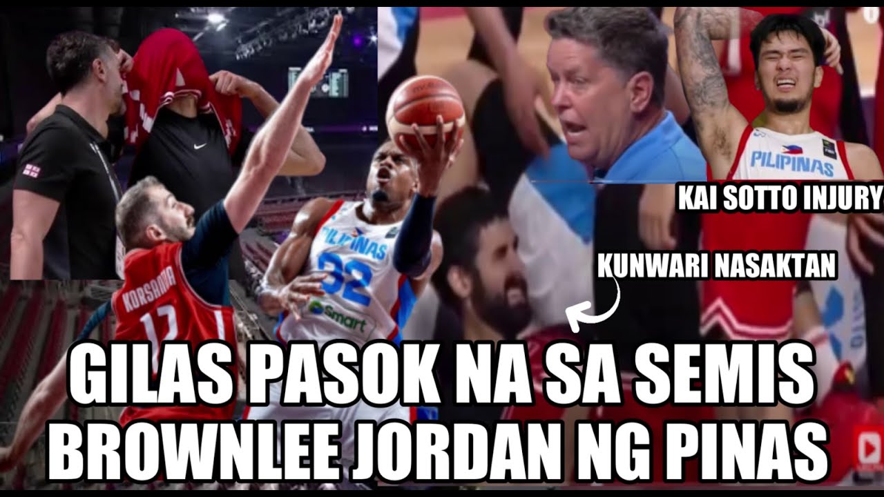 GILAS PILIPINAS PASOK NA SA SEMIS/KAI SOTTO INJURY UPDATE/BROWNLEE ...