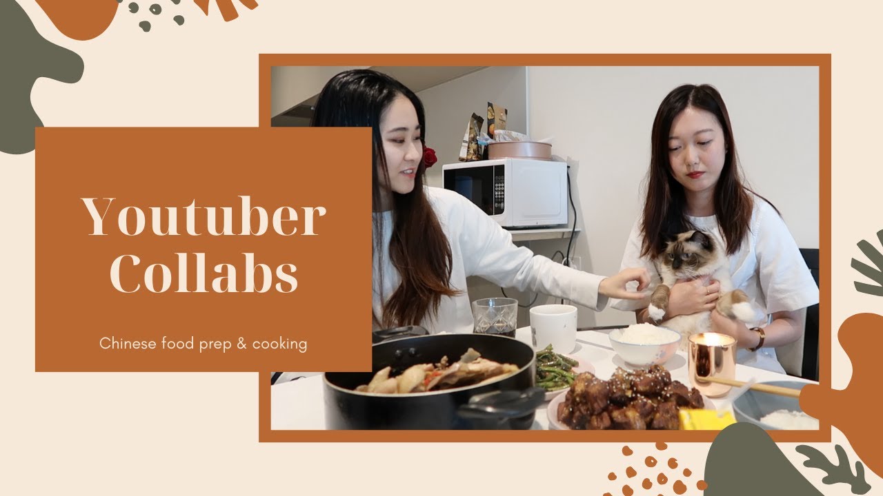 【爱崽的sunny】YouTuber Collabs: cooking w/ us｜大型翻车现场家里火警响了😂｜糖醋排骨｜煲鸡汤｜腐乳空心菜 ...