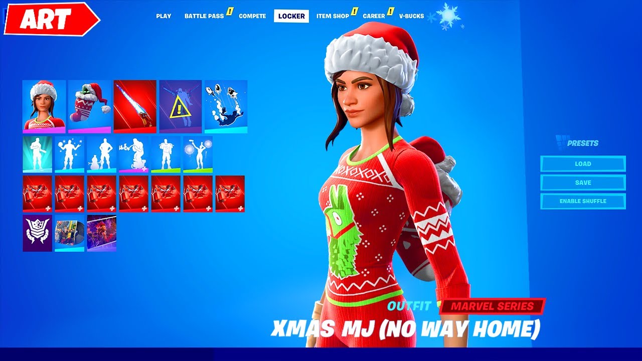 I added XMAS MJ (Spider-Man No Way Home) in Fortnite シ - YouTube