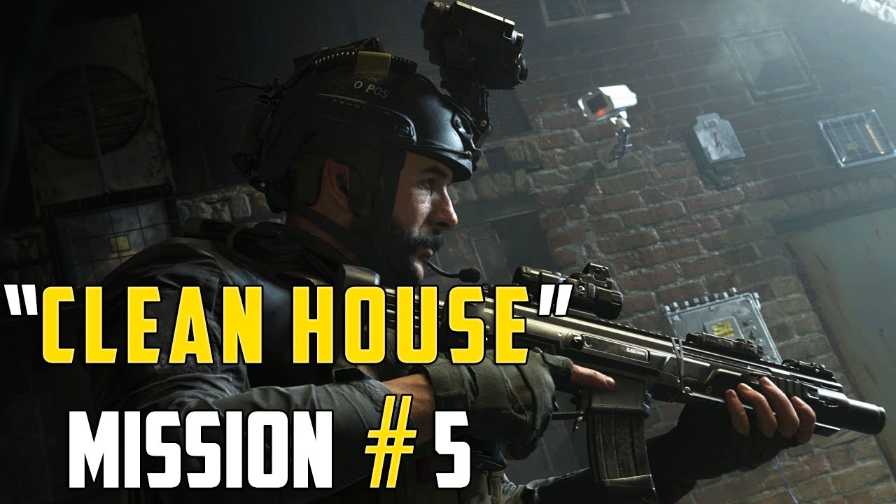CALL OF DUTY MODERN WARFARE Gameplay Walkthrough Part 5 - Clean House ...