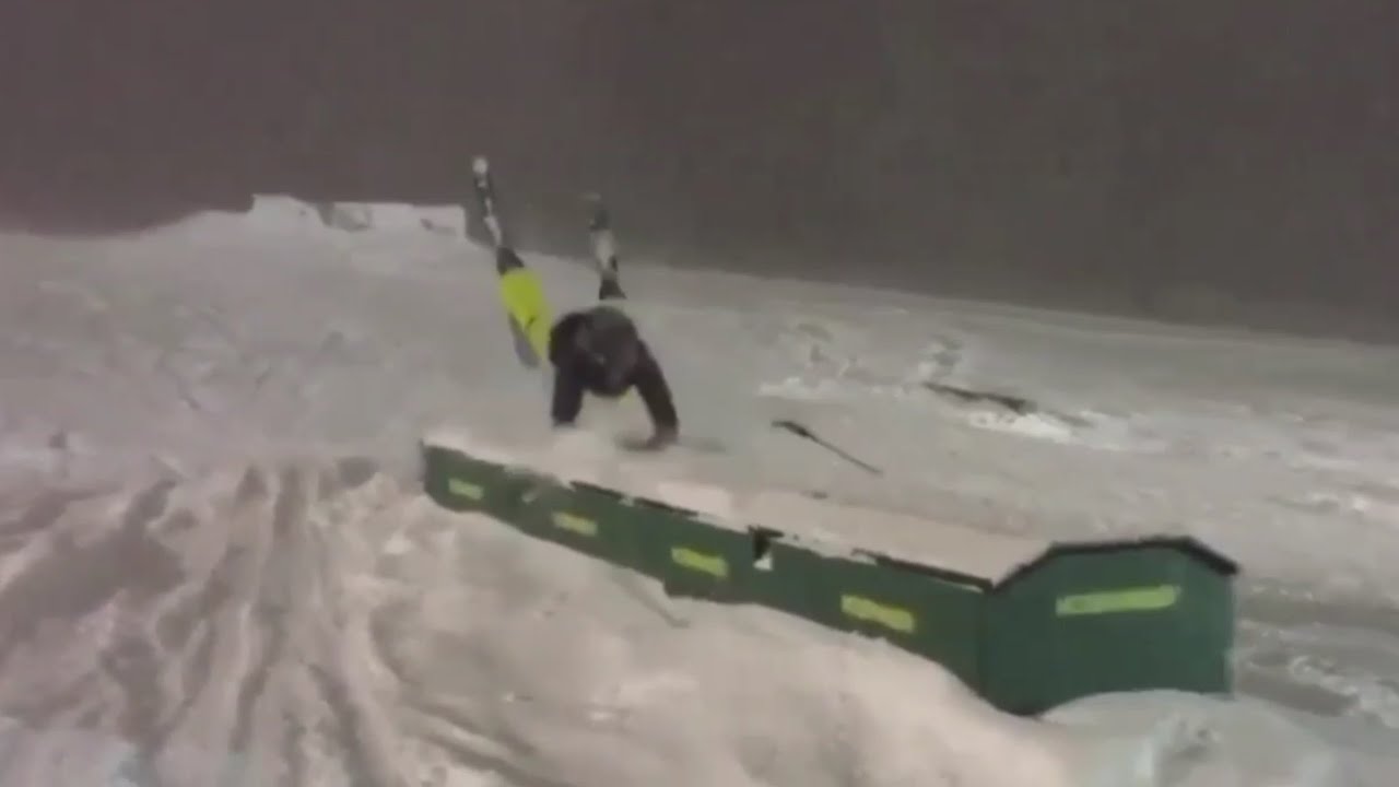 Epic ski trick fail & Edit [Hilarious] - YouTube