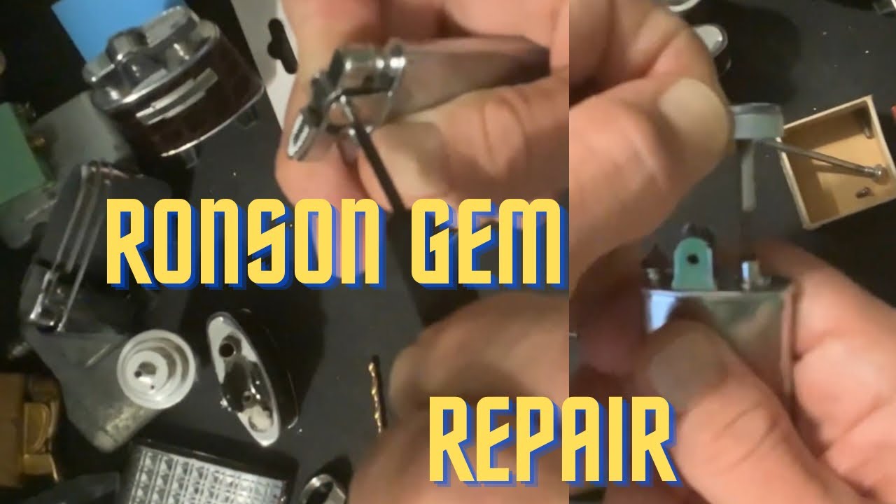 Disassembling A Vintage Ronson GEM Automatic Petrol Lighter To Clear ...