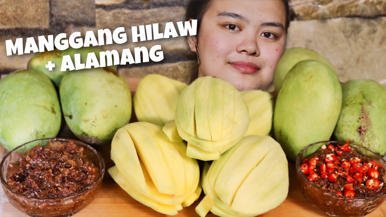 MANGO W/ SPICY SHRIMP PASTE | HILAW NA MANGGA + SPECIAL BAGOONG ALAMANG ...