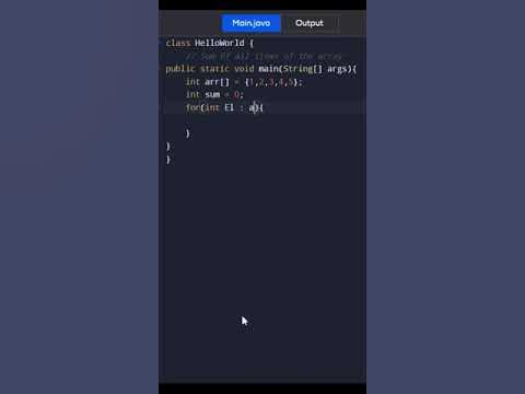 Sum of element of array - YouTube