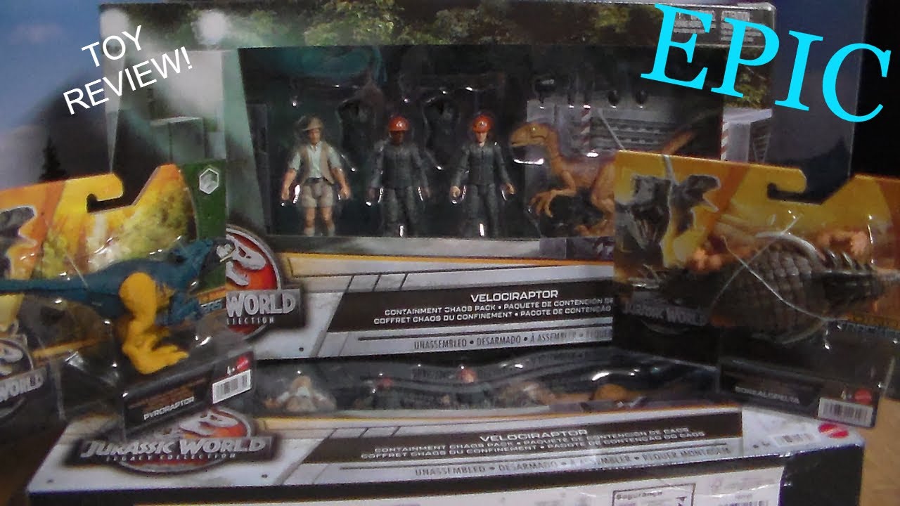 Jurassic World Legacy Collection Velociraptor Containment Chaos Pack ...