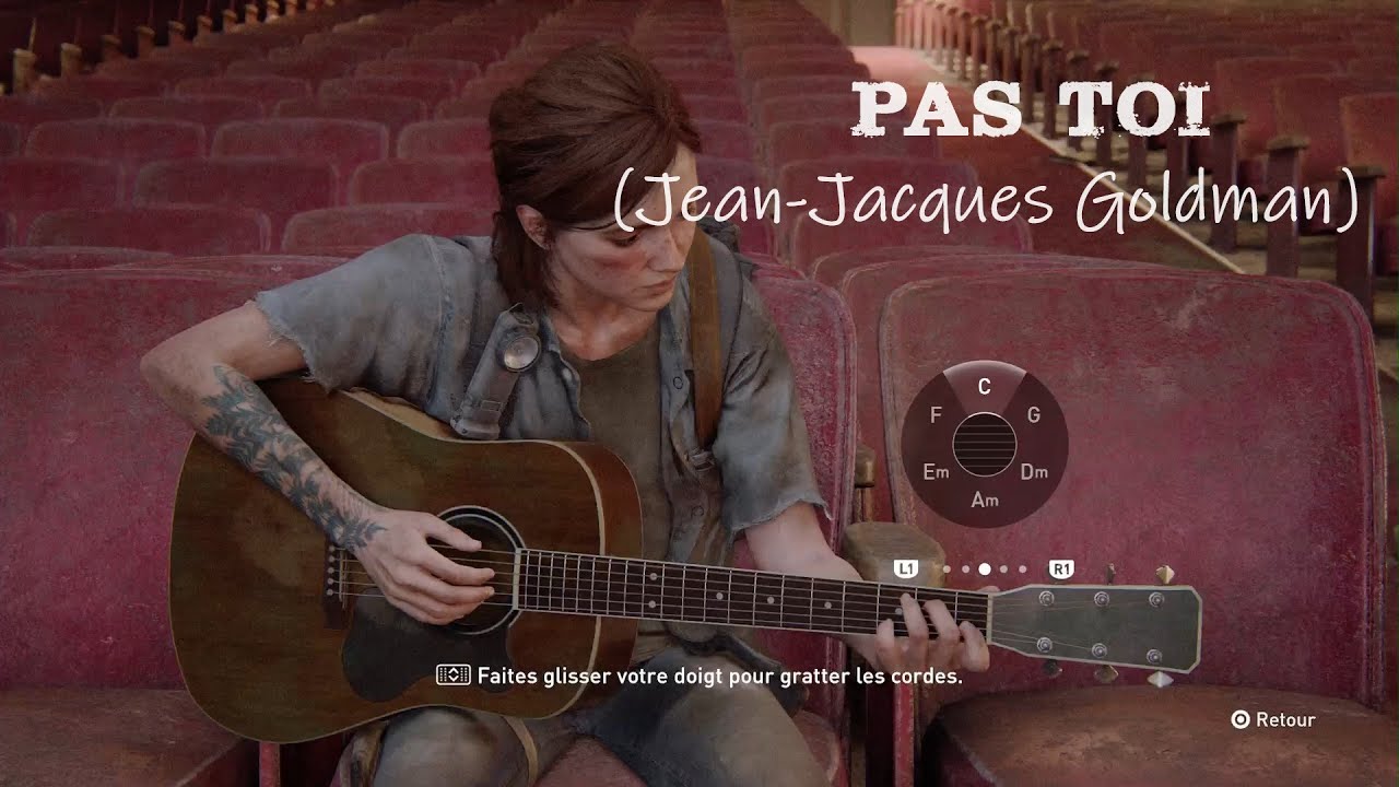 The last of us 2 - Ellie joue Pas toi (Jean-Jacques Goldman) - YouTube
