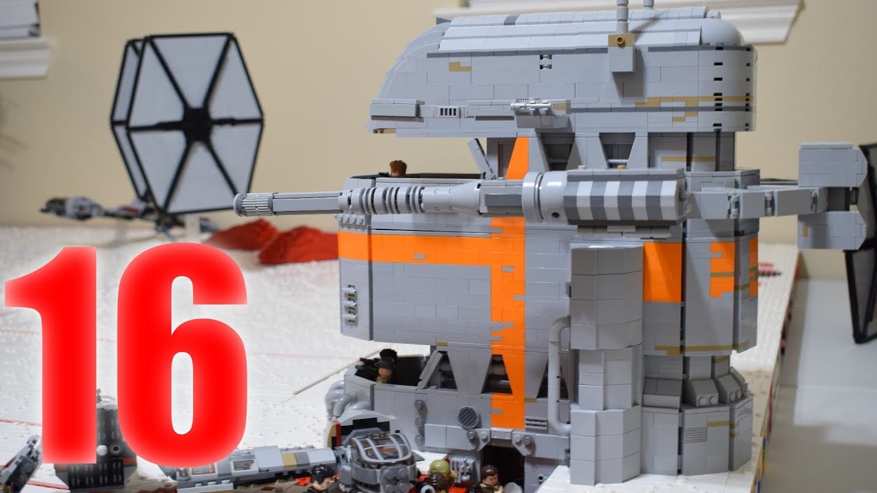 LEGO Crait MOC Build Series - Part 16: Completed Turret + Huge Trench ...