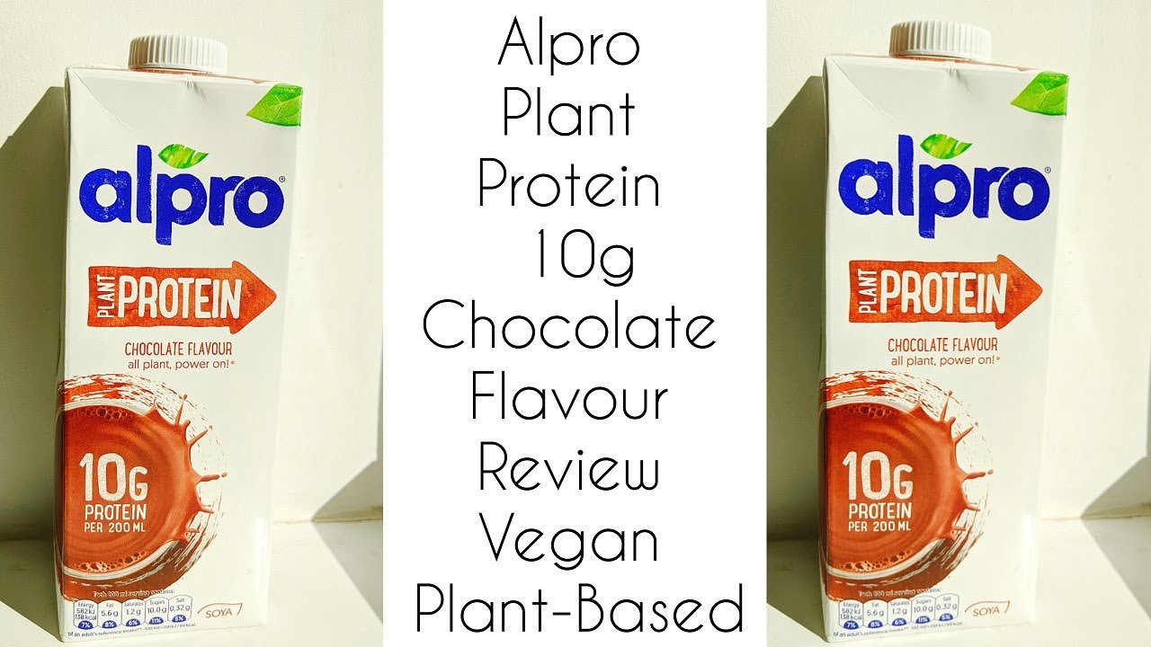 Alpro Plant Protein 10g Chocolate Flavour Review Vegan Plant-Based ...