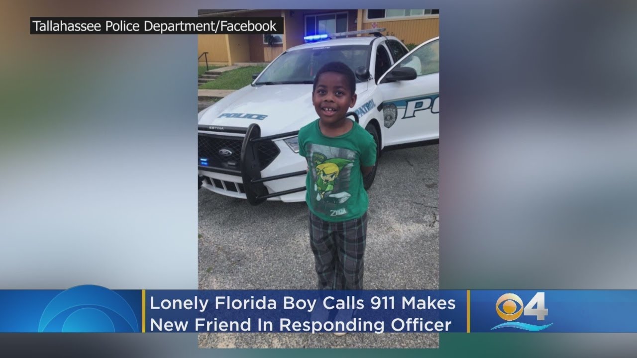 Lonely Florida Boy Calls 911, Makes New Friend In Responding Officer ...