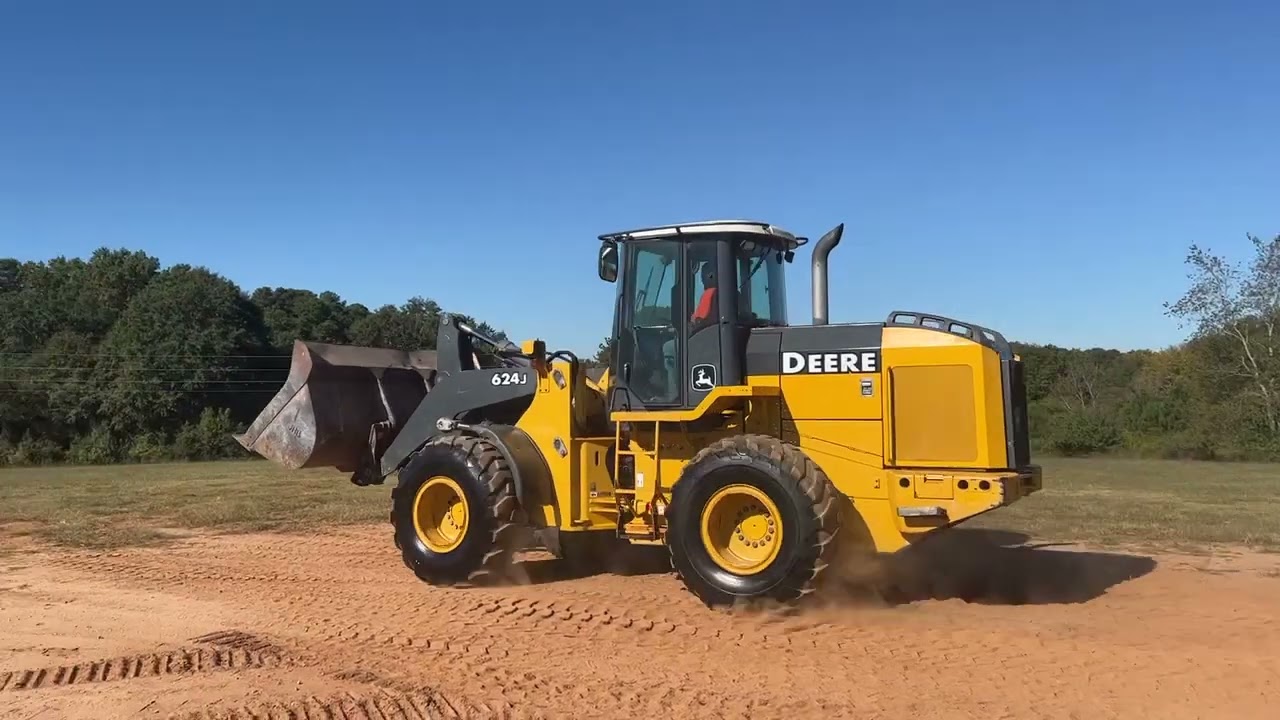 GovDeals: 2005 John Deere 624J Wheel Loader - YouTube