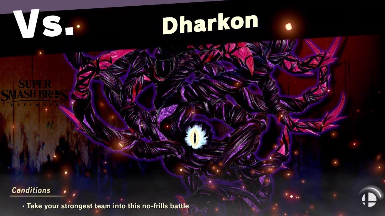 Super Smash Bros Ultimate Dharkon Boss Battle! - YouTube
