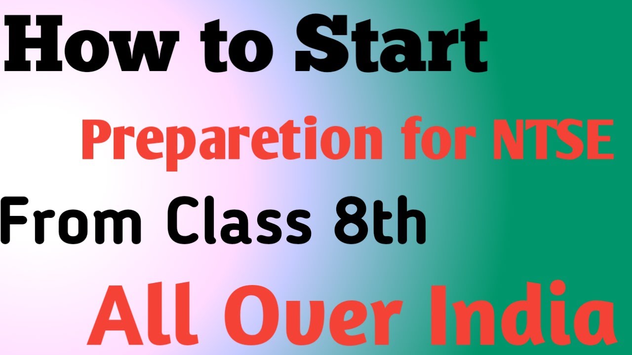 How To Start Preparation for NTSE From Class 8th - YouTube
