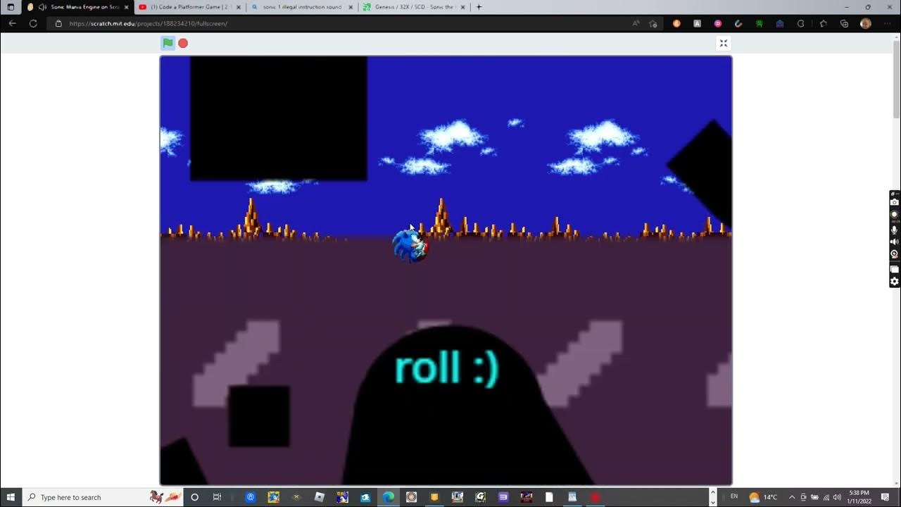 Scratch sonic mania engine glitch! - YouTube