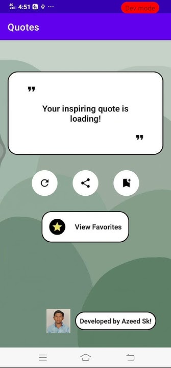 Codesoft android app development internship task-2 Quote of the Day - YouTube