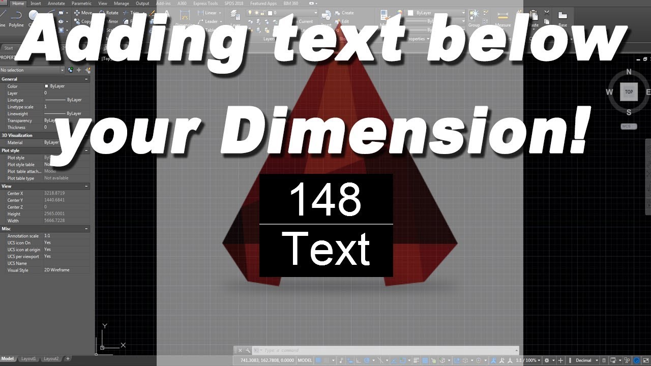 How To Add Text Below Your Dimension In Autodesk Autocad YouTube how-to-add-text-below-your-dimension-in-autodesk-autocad-youtube