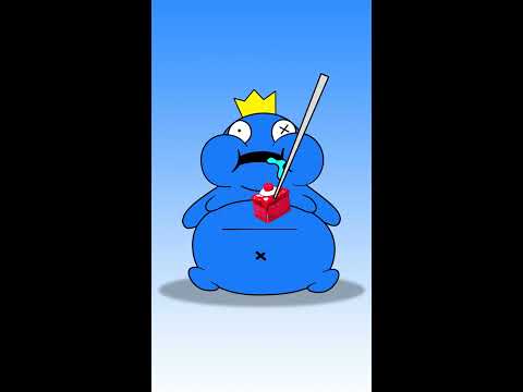 Rainbow Friends BLUE got so fat.. 😱 Animation #shorts - YouTube