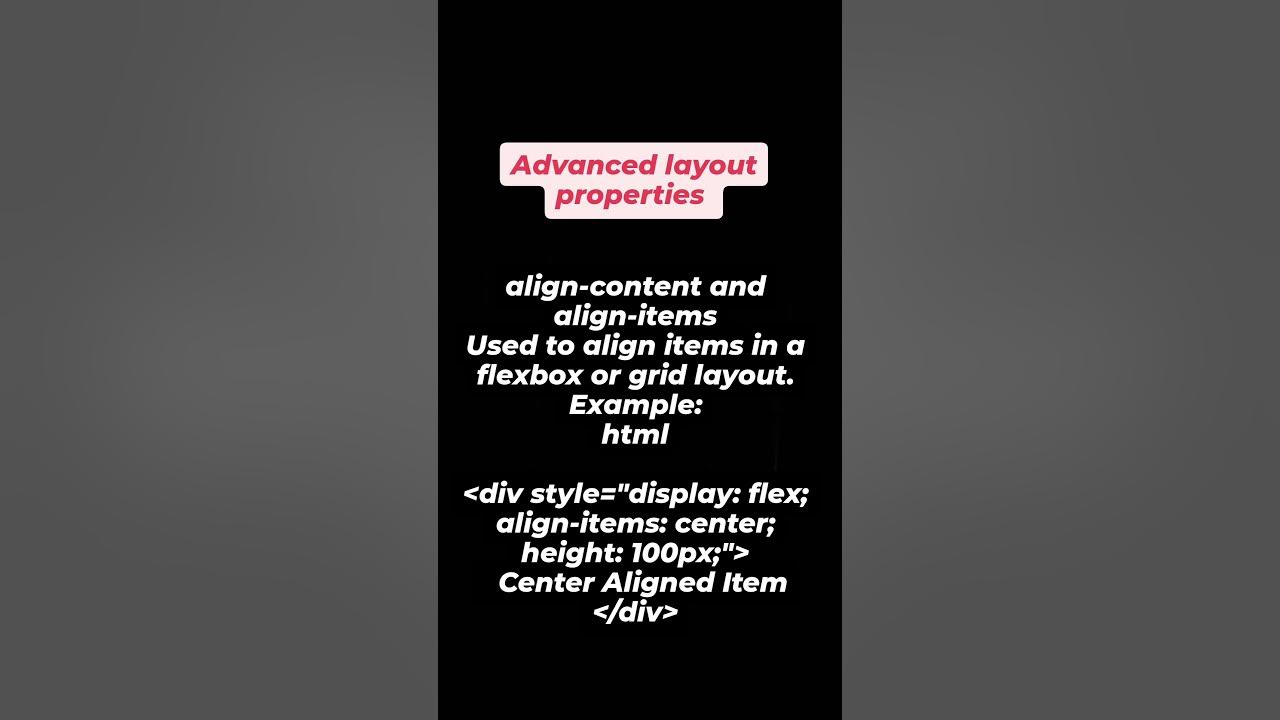 "Perfect Alignment in Flexbox & Grid: Master align-items & align-content!" - YouTube