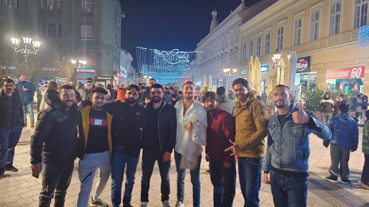 Serbia Novi Sad Night Life | New Year Party 2022 | Happy New Year # ...
