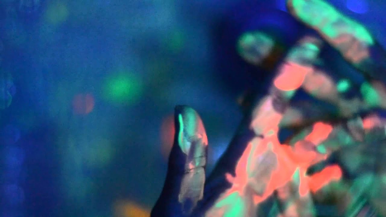 Glow Splatters And Black Lights - YouTube
