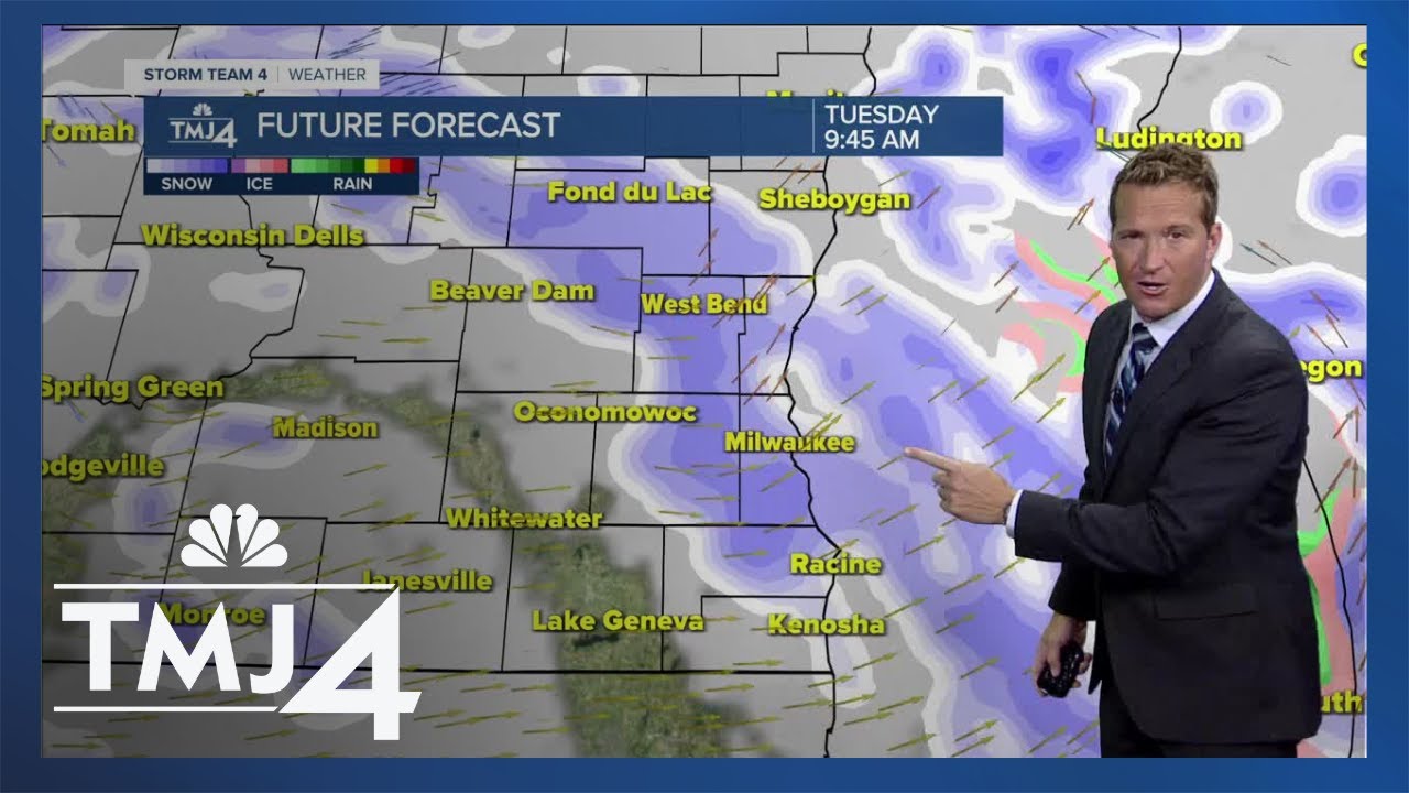 Chilly morning with snow on Tuesday - YouTube
