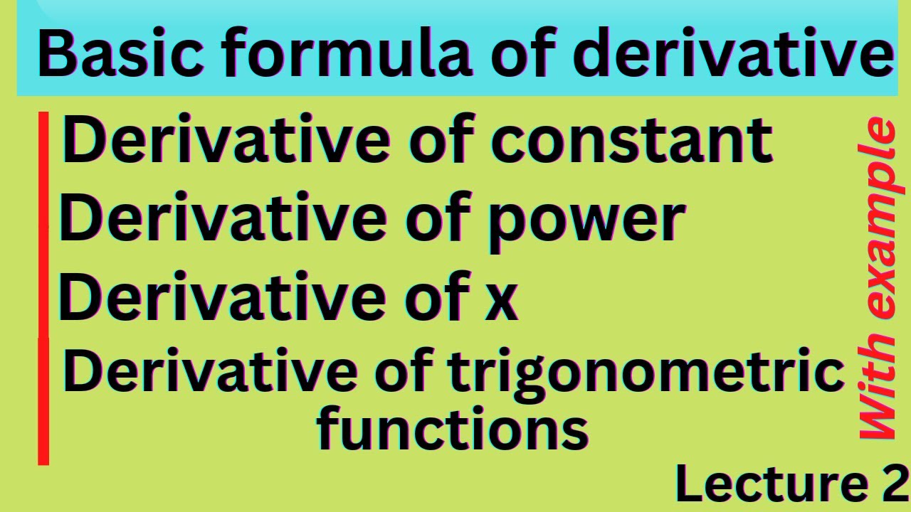 Derivative Basic Formula YouTube derivative-basic-formula-youtube
