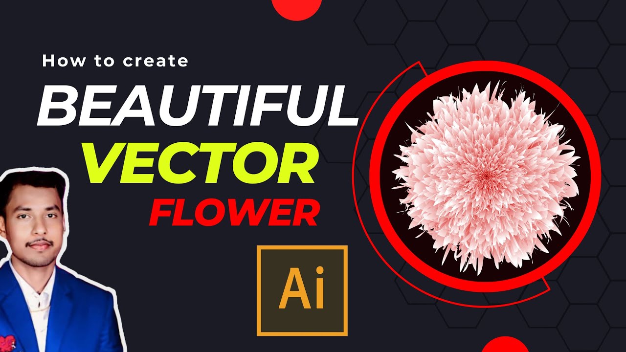 How to Create Beautiful Vector Flower In Illustrator || Realistic ...