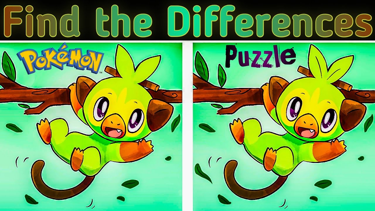 Find the Differences | Pokémon Puzzle | Spot the ODD Image | Kids Brain ...