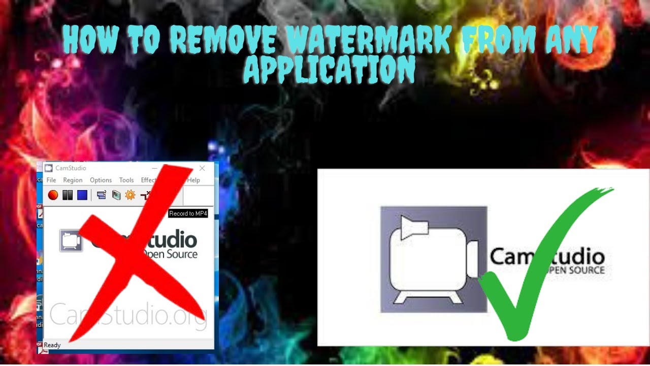 How to remove water mark from any application like itop screen recorder ...
