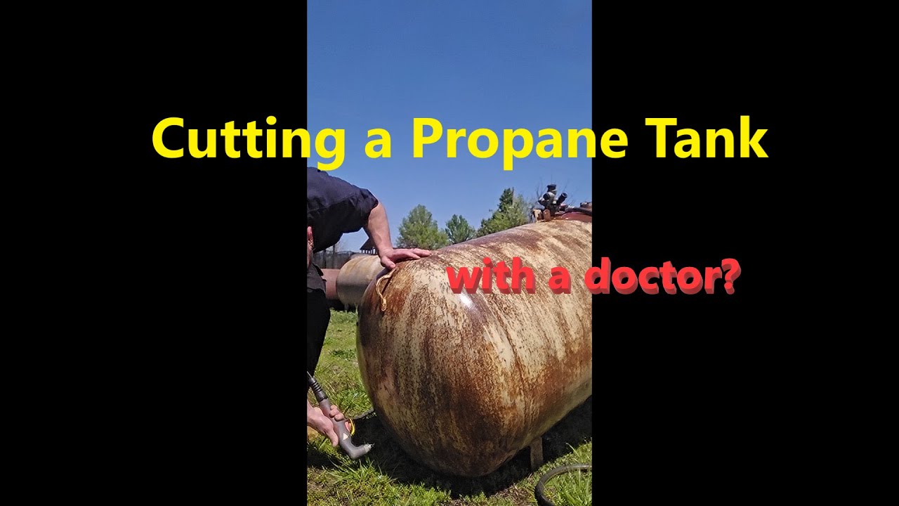Building an Offset Smoker - Making the First Cut Into a Propane Tank ...