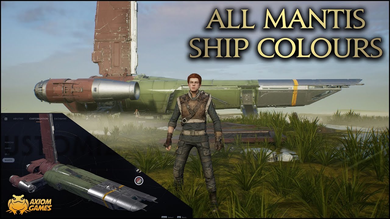 Star Wars Jedi: Fallen Order - All Mantis Ship Colours - YouTube