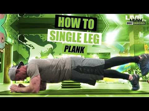 How To Do A Single Leg Forearm Plank | Exercise Demonstration Video and ...