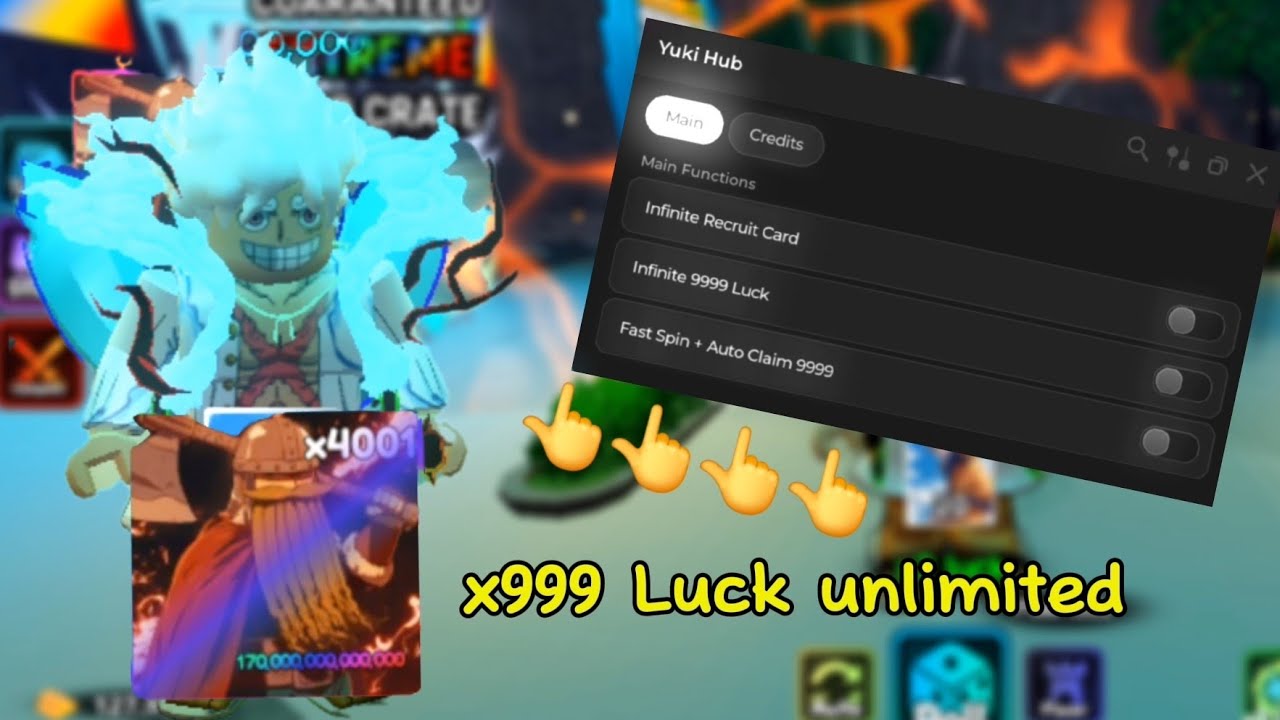 Anime Card Master unlimited 999 luck script. - YouTube