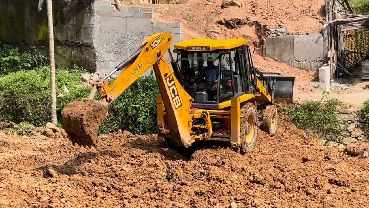 Jcb 3dx levelling muddy surface #jcb #jcb3dx #jcbcartoon #jcbbackhoe # ...