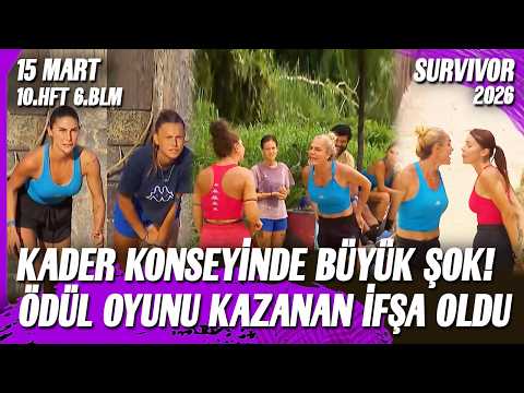 SURVIVOR 2026 15 MART İZLE KADER KONSEYİ ŞOK NİSA GÖZDE VEDA ÖDÜL OYUNU İFŞA 10. HAFTA 6. BÖLÜM TV8
