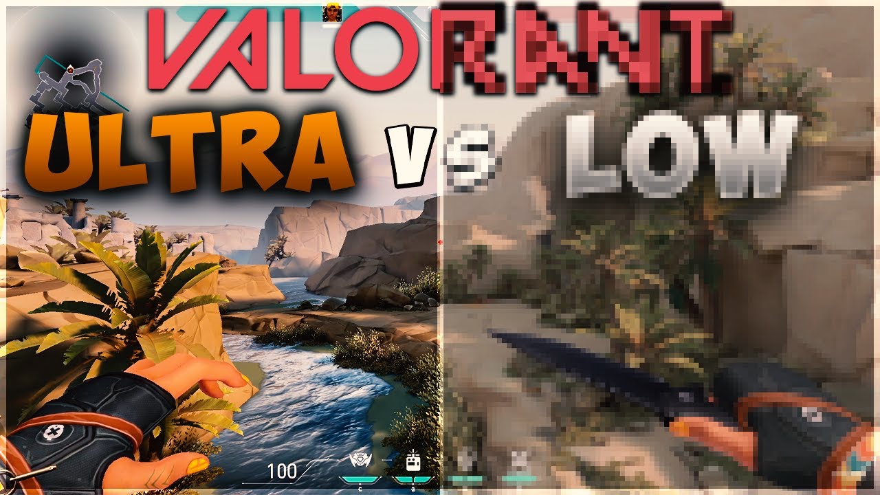 VALORANT LOW VS ULTRA SETTINGS SPLIT BETA MAP SHOWCASE (PART 1) - YouTube