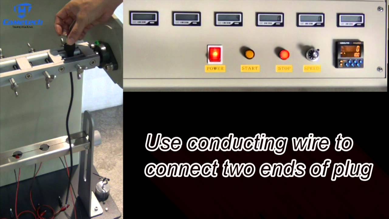 QC-659A Electricity Plug/Cord Bending Tester - YouTube