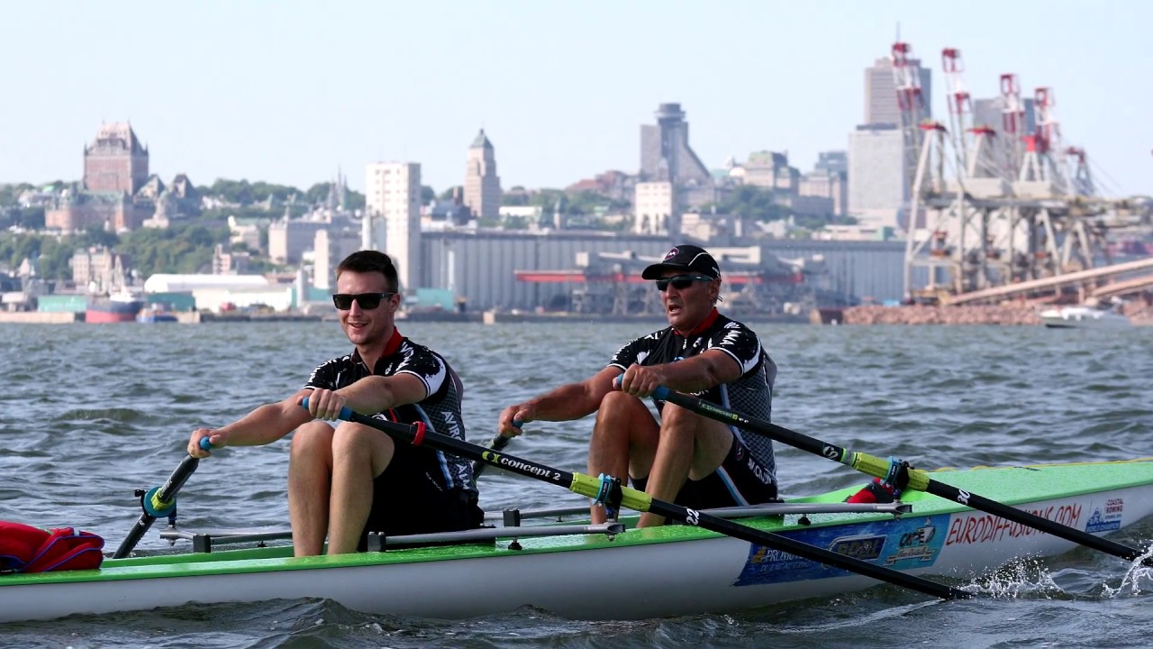 Regate aviron Quebec 2016 Baie de Beauport - YouTube