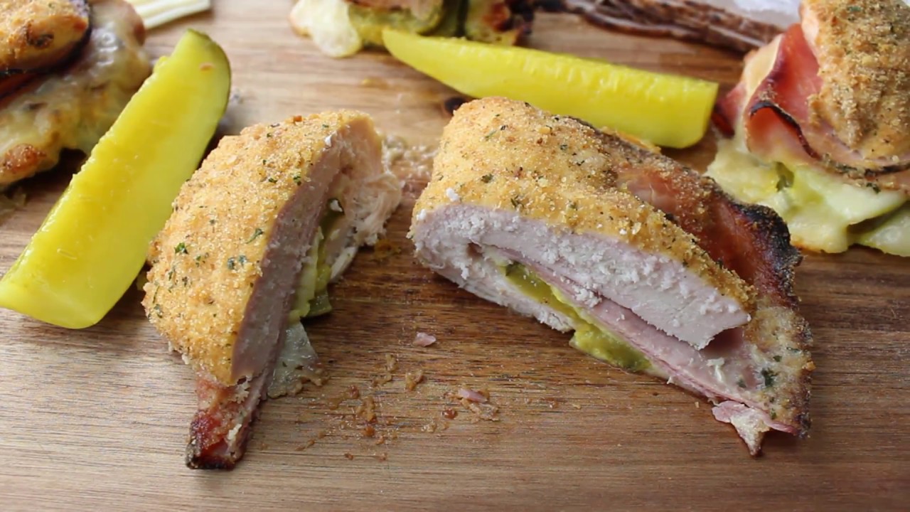 Healthy Cuban Sandwich (Cubano) Stuffed Chicken Recipe - YouTube